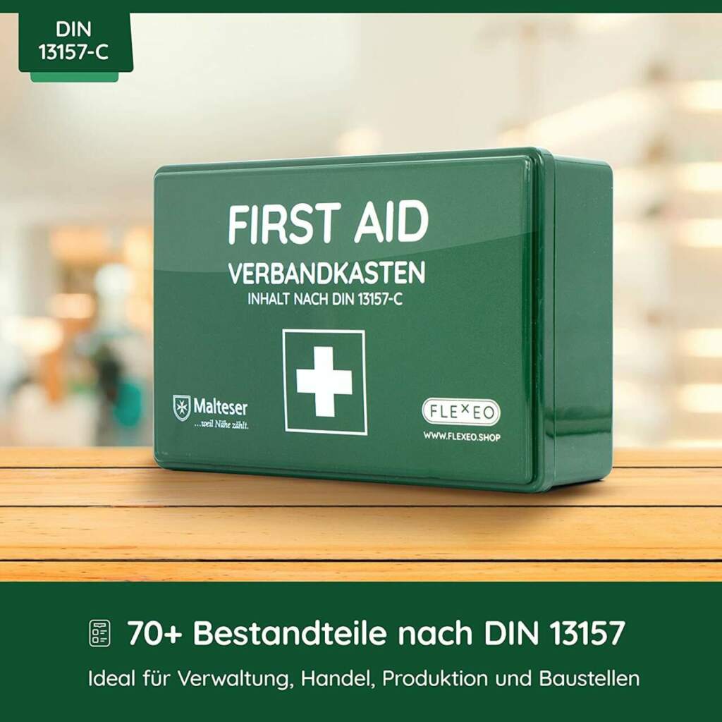 Betriebsverbandkasten DIN 13157 online kaufen | FLEXEO