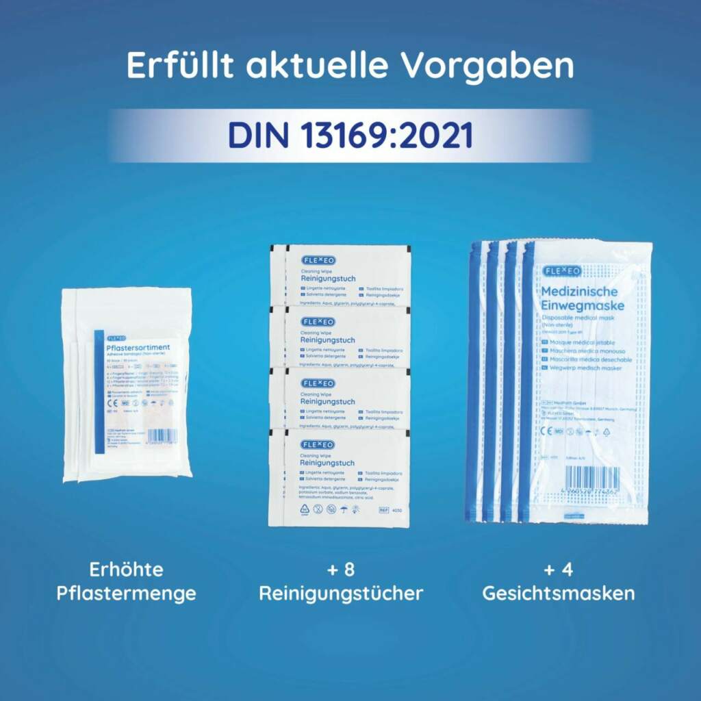 DIN 13169 Nachfüllset, für Erste-Hilfe-Koffer | FLEXEO